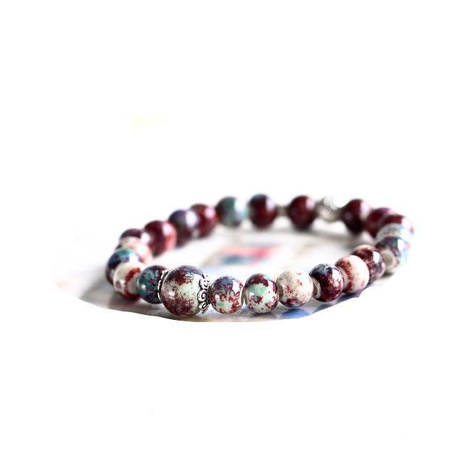 Multi-Colored Bohemian Handmade Ceramic Bracelet